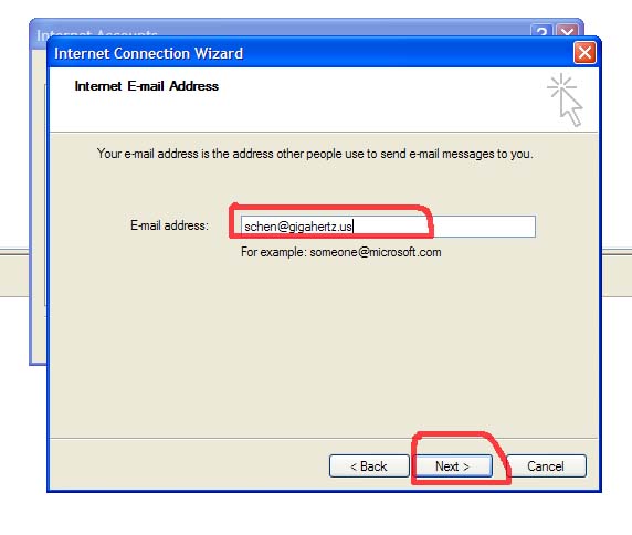 Outlook Express Setup Info